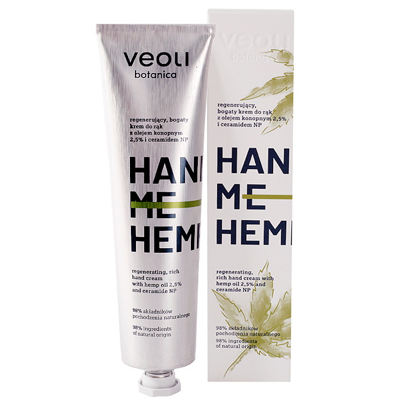 HAND ME HEMP 75 ml VEOLI BOTANICA regenerujący krem do rąk z olejem ...