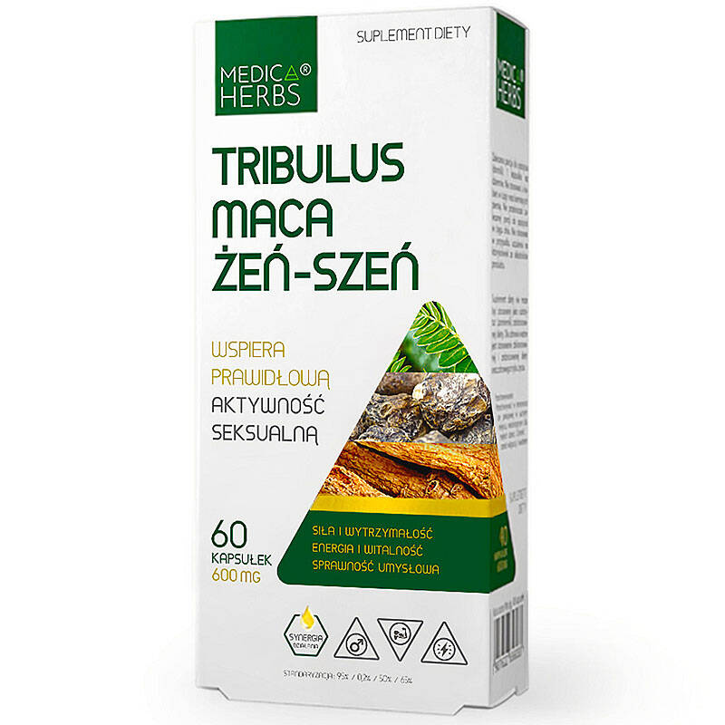 TRIBULUS MACA ŻEŃ-SZEŃ 60kaps. MEDICA HERBS kora sosny | WSPIERAJ ...